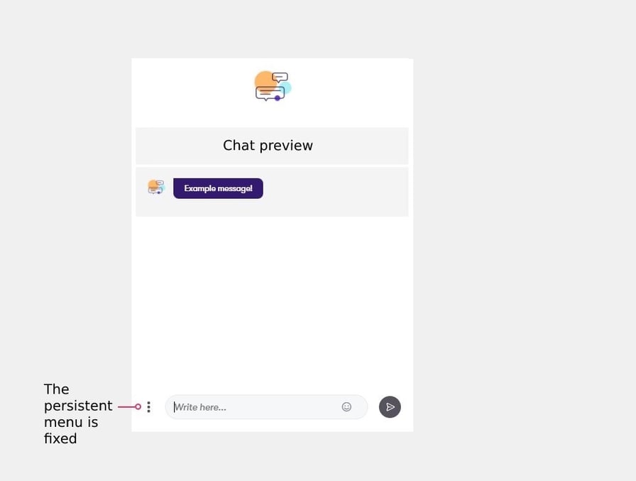 Add a Persistent Menu to your chat